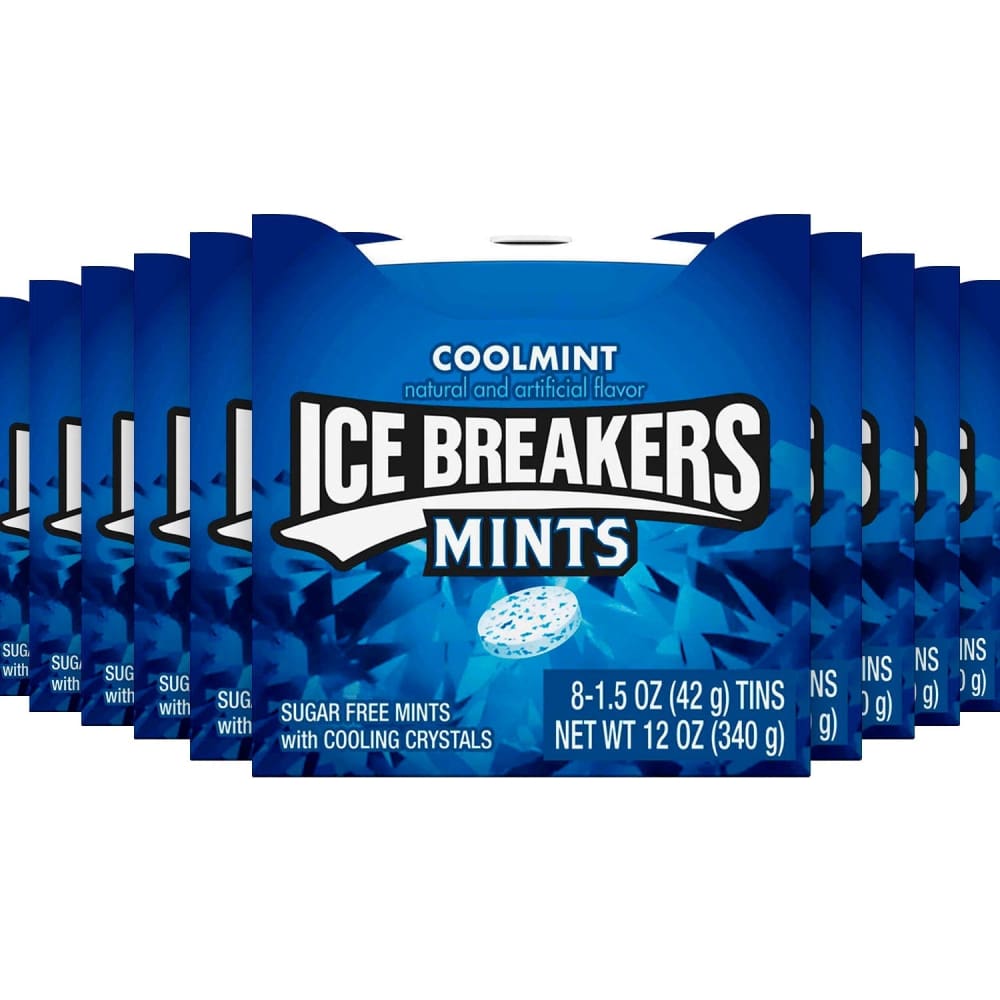 Ice Breakers Sugar Free Mints, Cool Mint 8 ct each - 24 Pack ( 192 ct ...