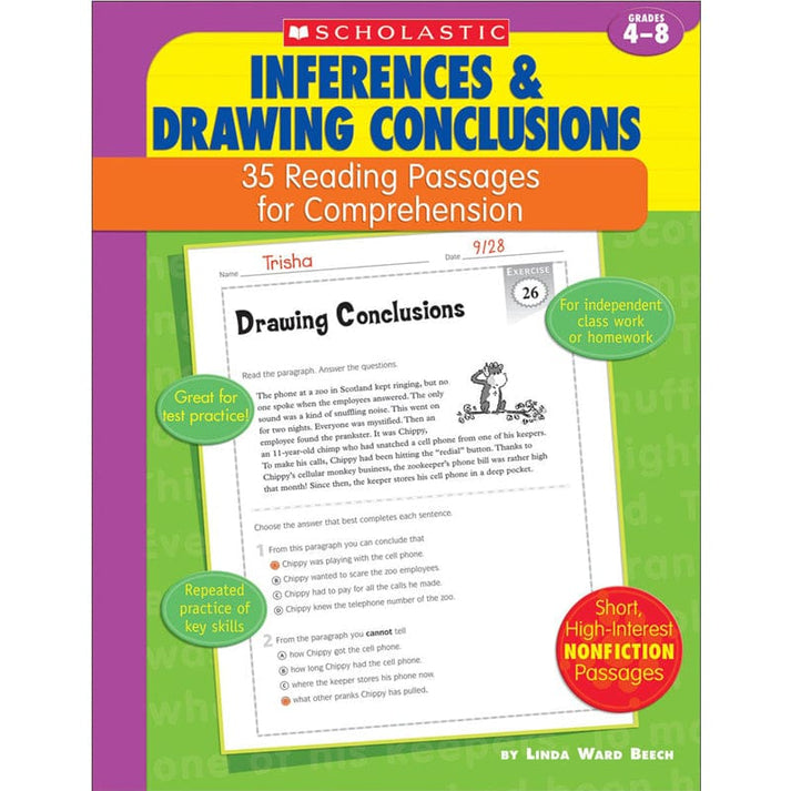 Inferences & Drawing Conclusions 35 Passages For Comprehension (Pack of ...