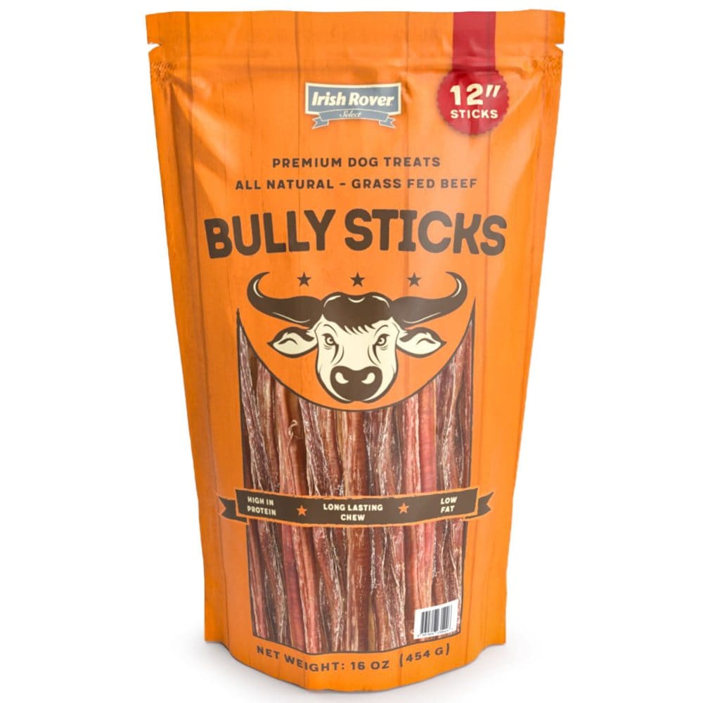 Irish Rover Beef Bully Sticks, 12 Inch (16 oz.) | ShelHealth