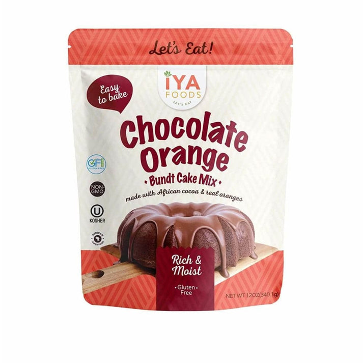 IYA FOODS: Chocolate Orange Bundt Cake Mix, 12 oz (Case of 3) | ShelHealth