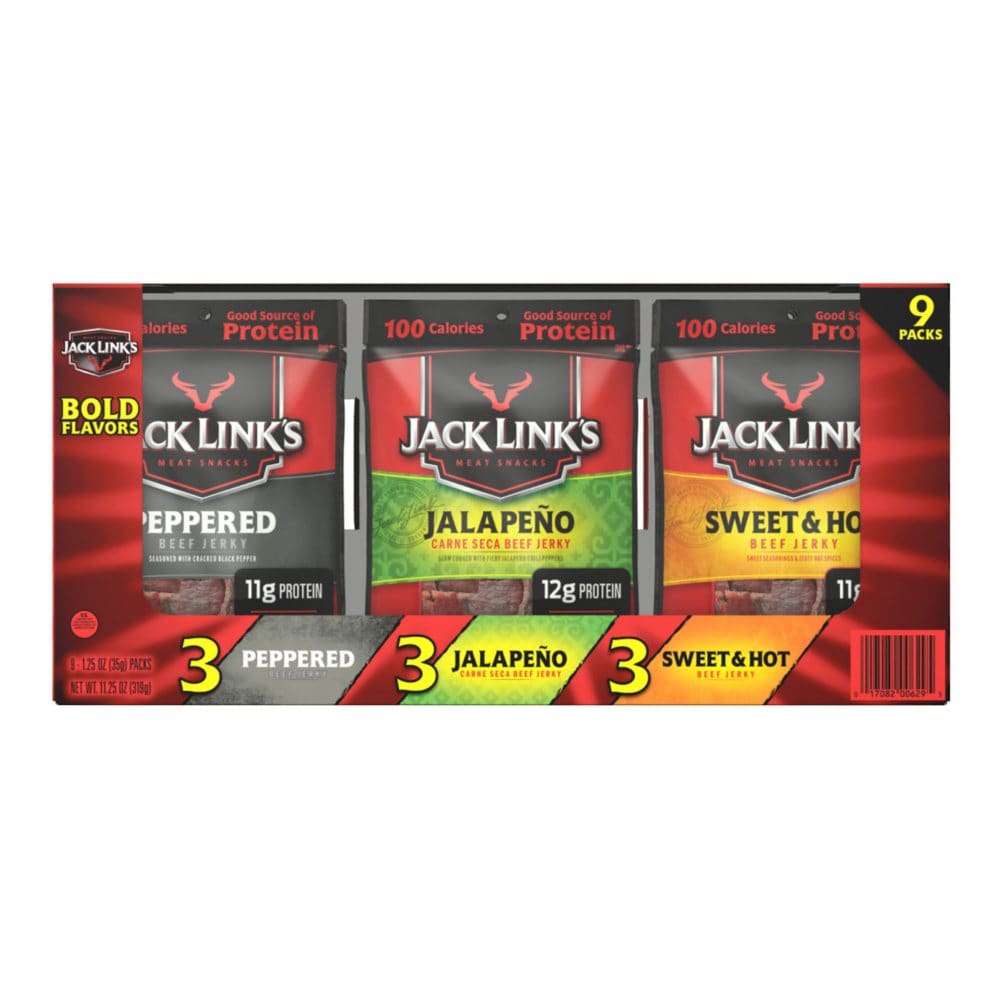 Jack Link's Bold Variety Pack (9 pk.) | ShelHealth