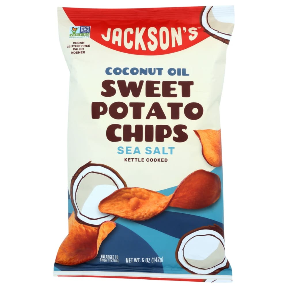 JACKSONS CHIPS: Sea Salt Sweet Potato Chips With Coconut Oil, 5 oz ...
