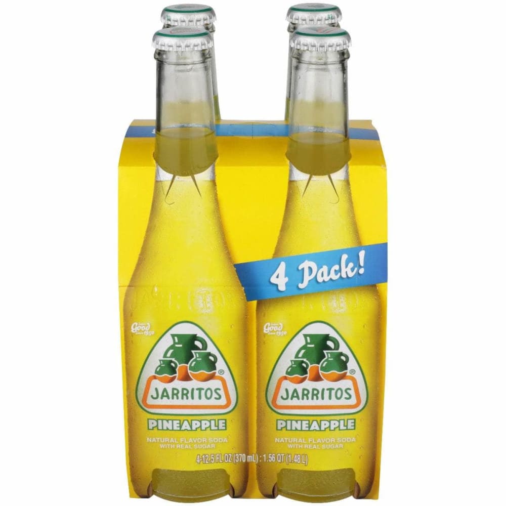 Jarritos Beverage Pineapple 4Pk, 12.5 Oz (Case of 3) | ShelHealth