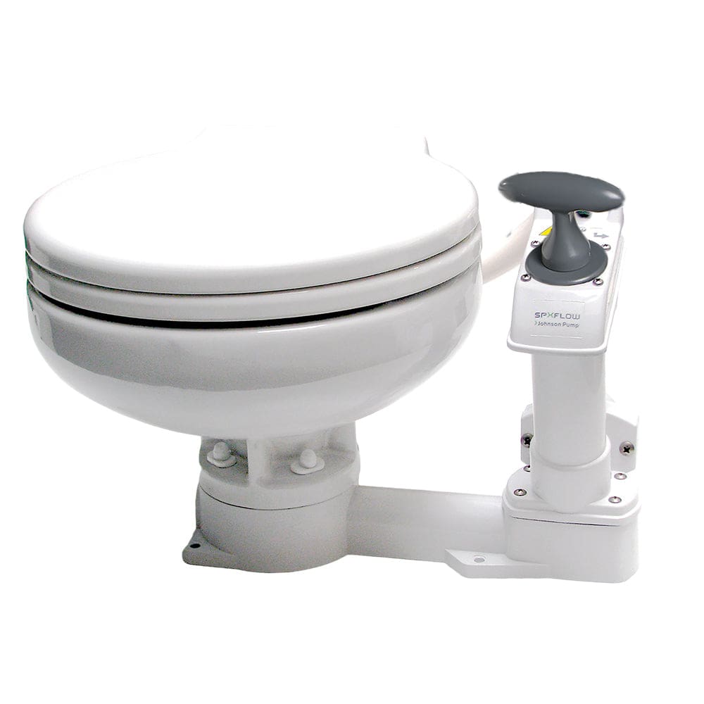 Johnson Pump AquaT™ Manual Marine Toilet - Super Compact | ShelHealth