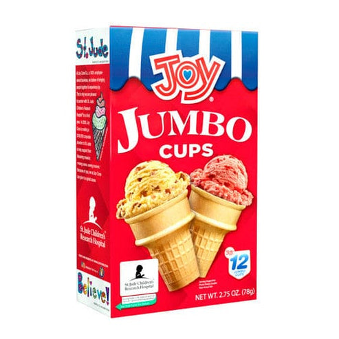 Joy Cone Jumbo Cake Cone Cups 12ct (Case of 12) | ShelHealth
