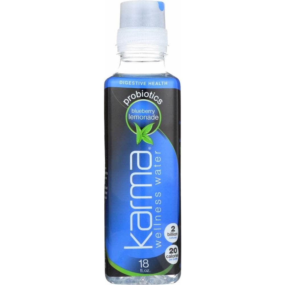 Karma Wellness Water Probiotic Blueberry Lemonade beverage, 18 oz (Case ...