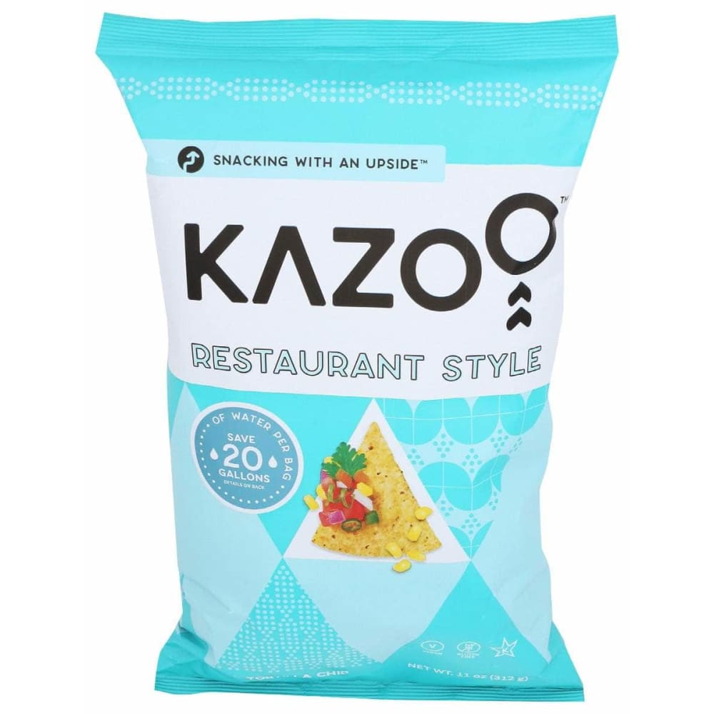 KAZOO: Restaurant Style Tortilla Chips, 11 oz (Case of 3) | ShelHealth