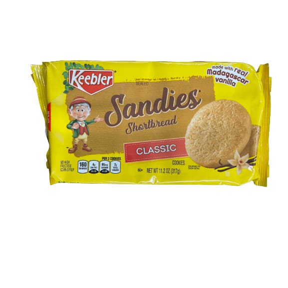 Keebler Sandies Classic Shortbread Cookies, 11.2 oz | ShelHealth
