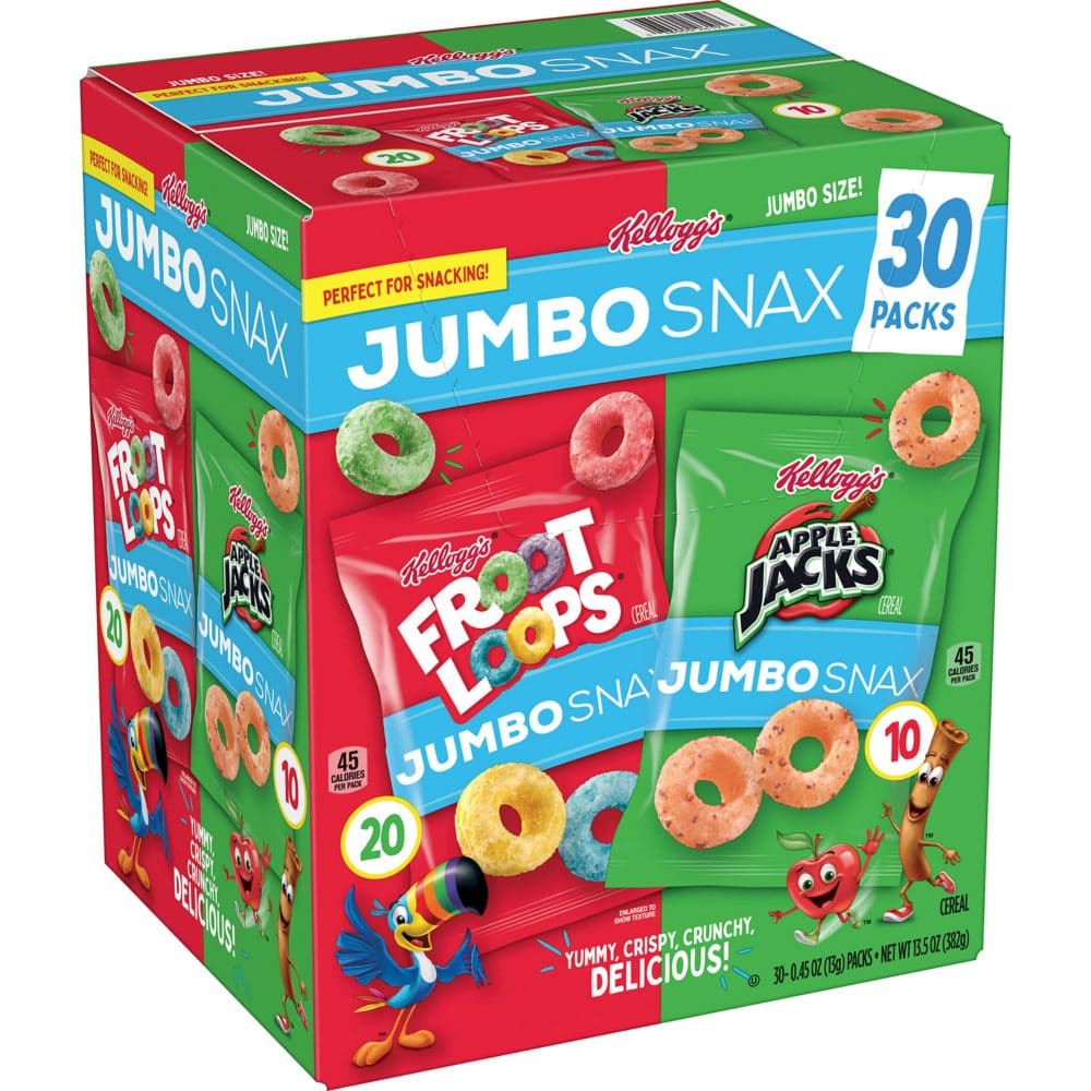 Kellogg's Jumbo Snax (0.45 oz., 30 pk.) (Pack of 2) | ShelHealth