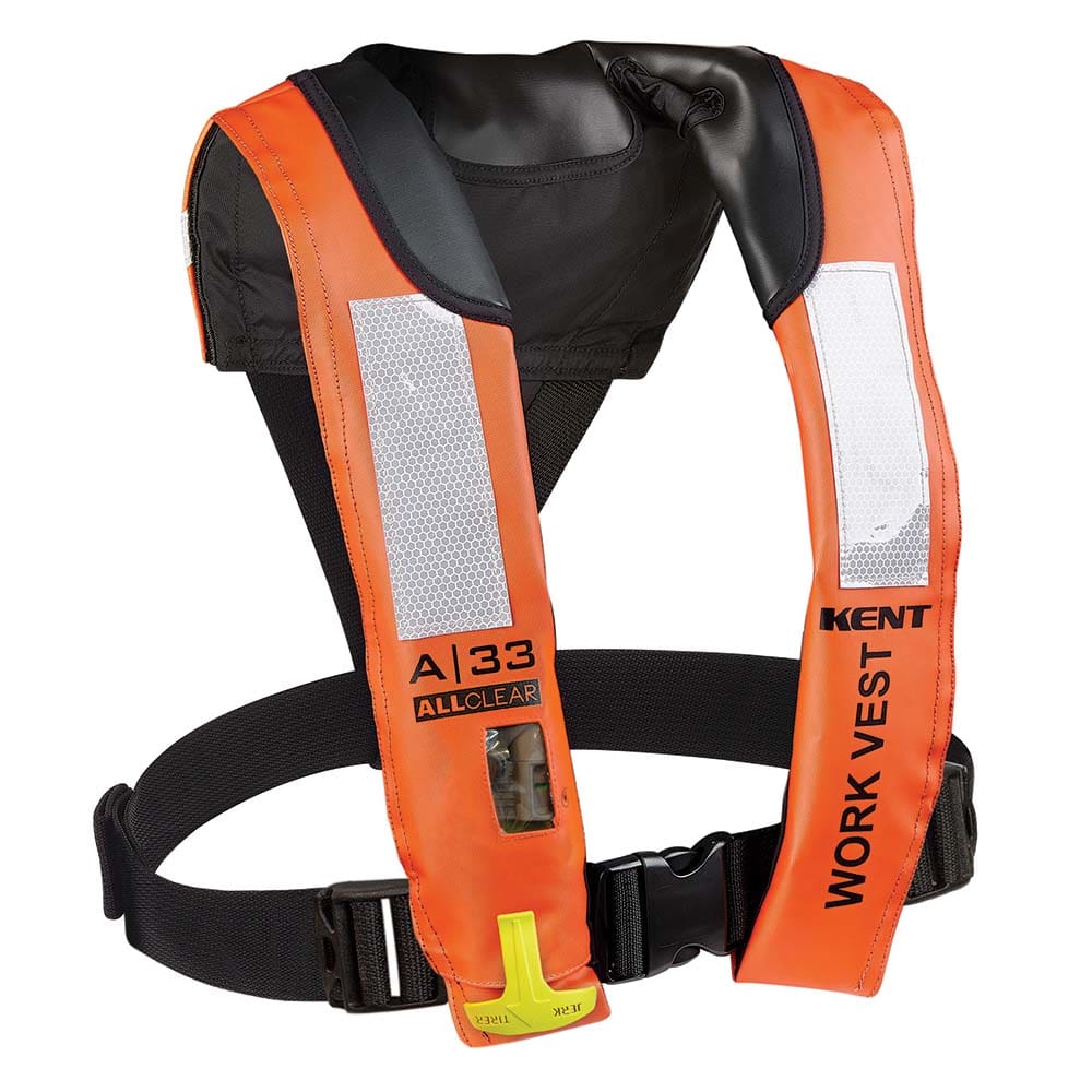 Kent A-33 All Clear Auto Inflatable Work Vest | ShelHealth