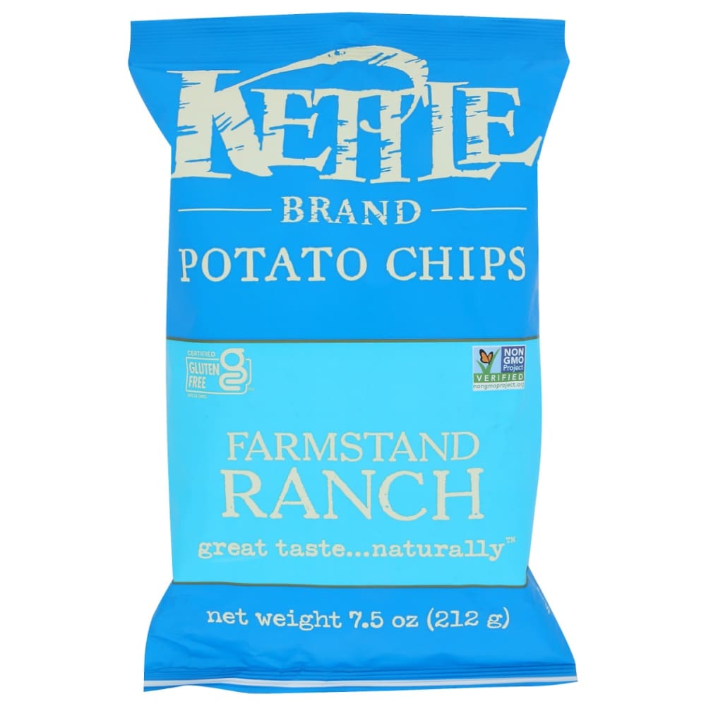 KETTLE FOODS: Farmstand Ranch Potato Chips, 7.5 oz (Pack of 5) | ShelHealth