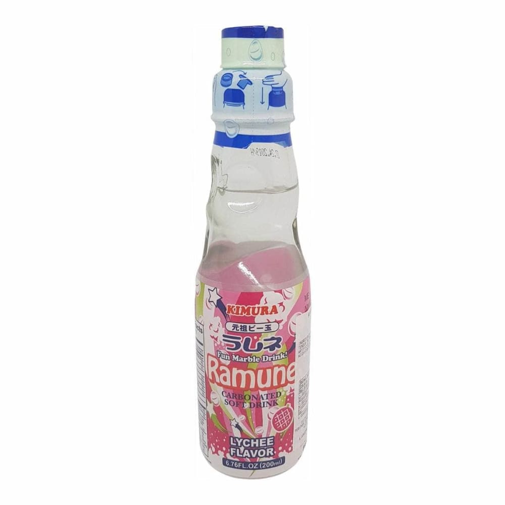 KIMURA Ramune Lychee, 6.76 oz (Case of 4) | ShelHealth