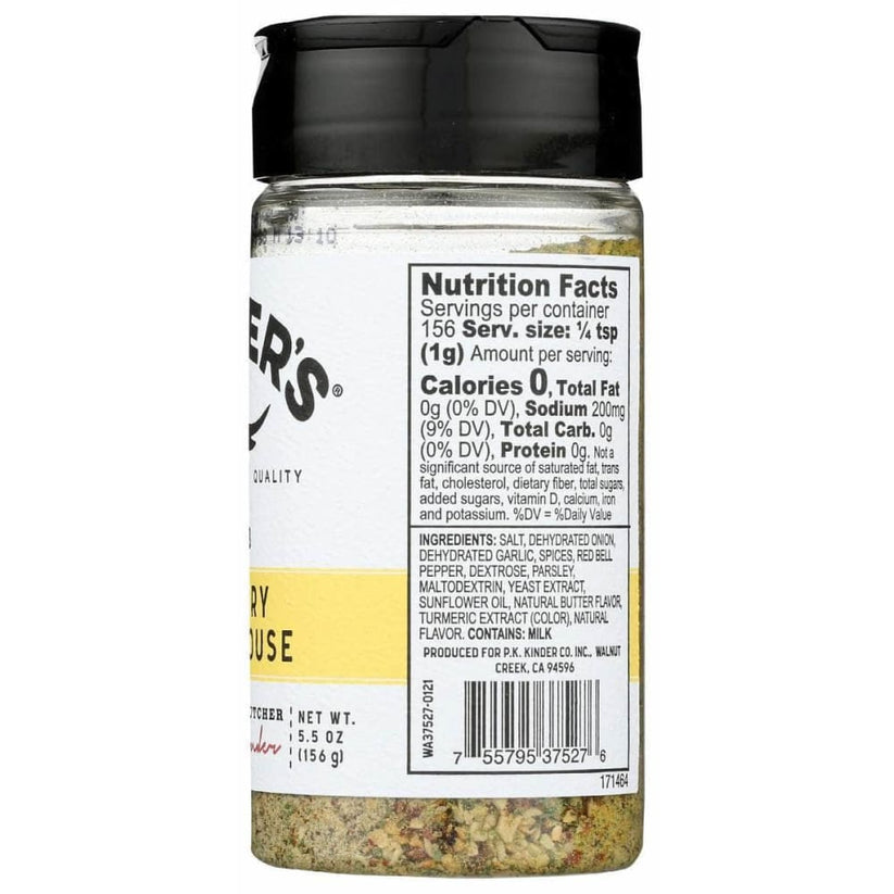 Kinders Buttery Steakhouse Rub, 5.5 Oz (Case of 3) | ShelHealth