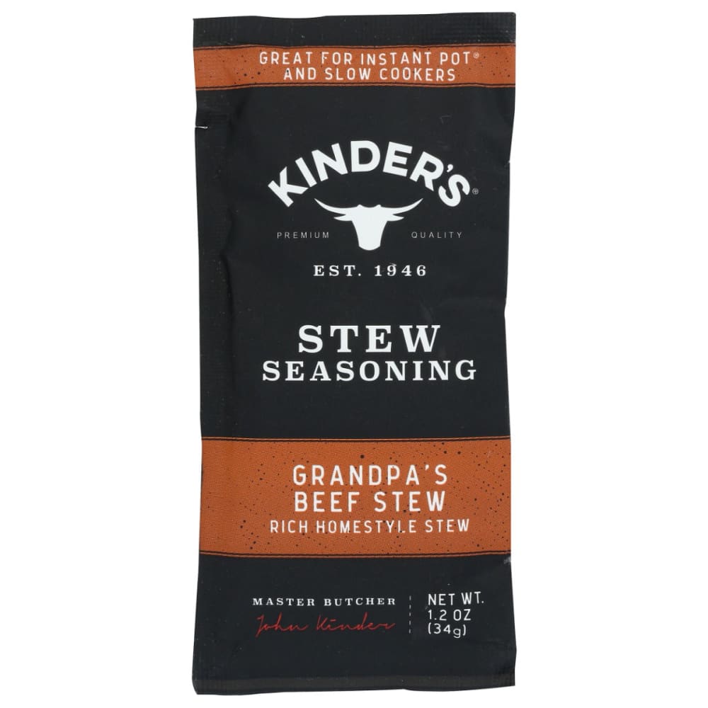 KINDERS: Seasoning Beef Stew, 1.2 OZ (Pack of 6) | ShelHealth