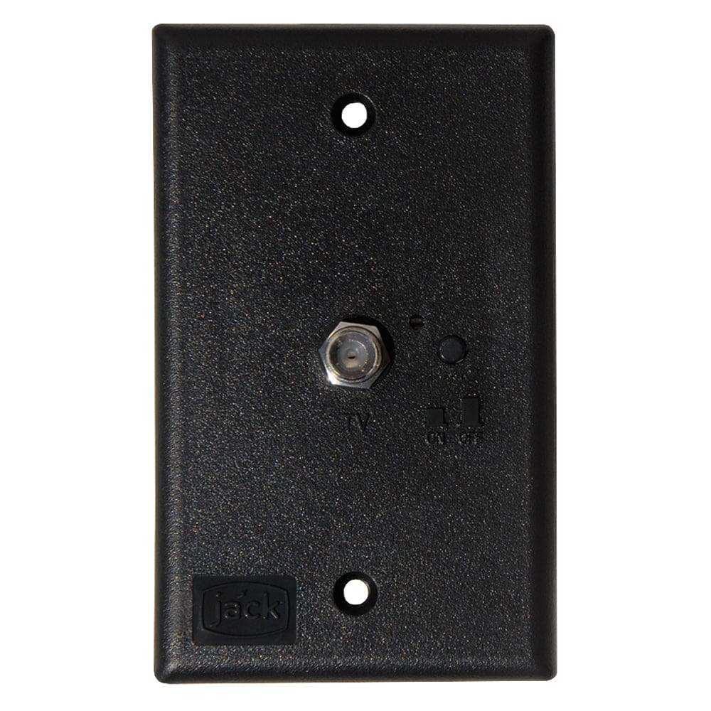 KING Jack PB1001 TV Antenna Power Injector Switch Plate - Black ...