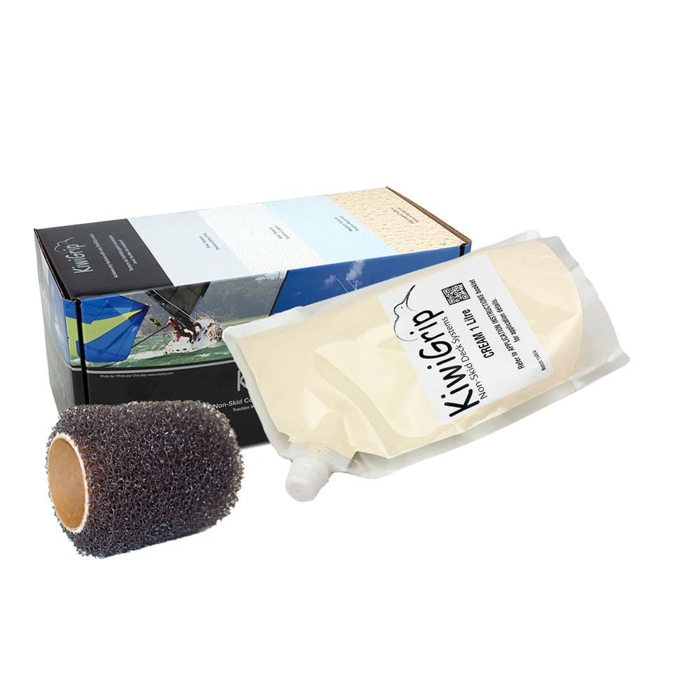 KiwiGrip 1 Liter Pouch - Cream w/ 4" Roller | ShelHealth