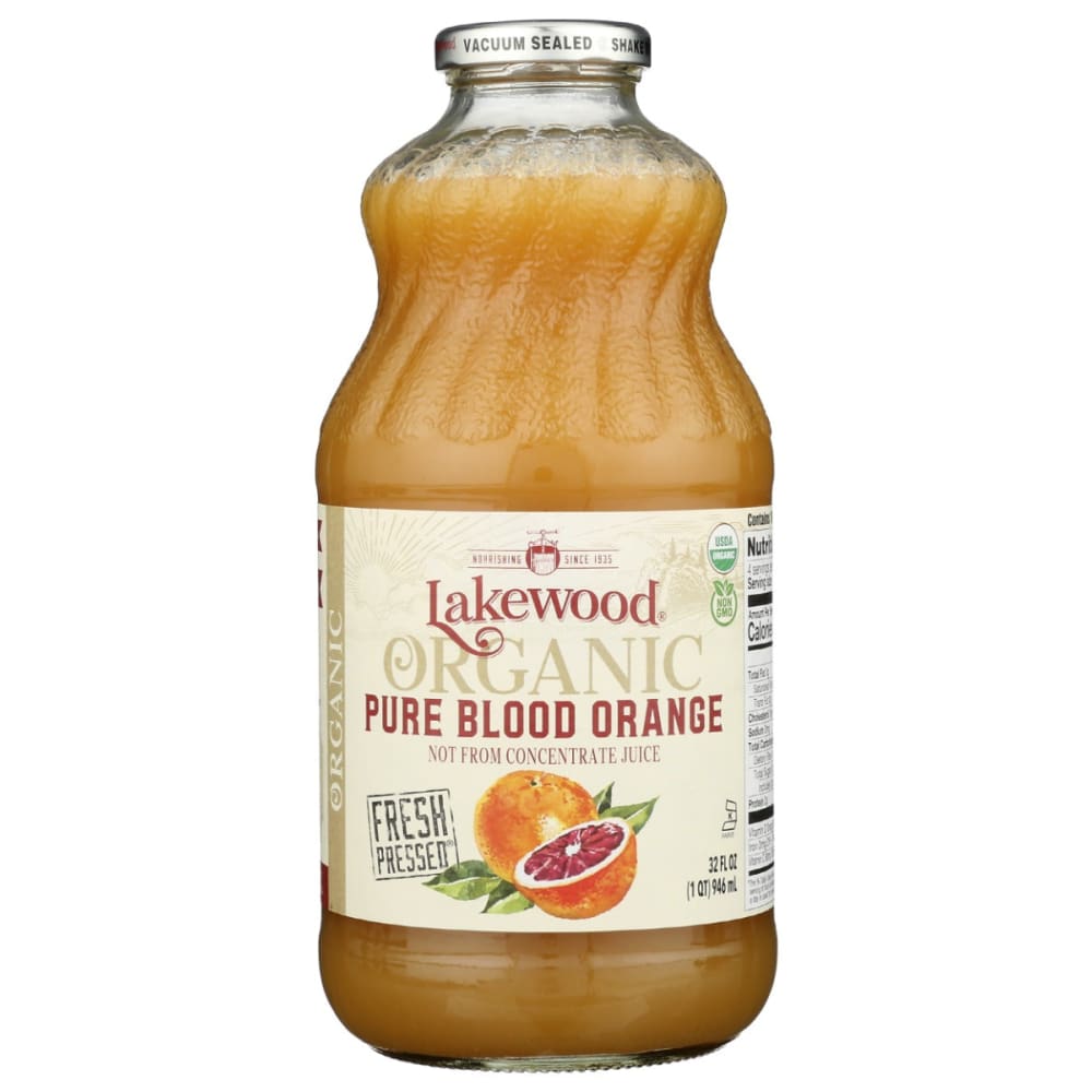 LAKEWOOD: Organic Pure Blood Orange Juice, 32 fo (Pack of 3) | ShelHealth