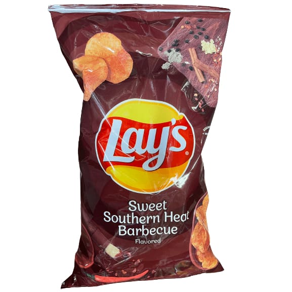 Lay's Potato Chips, Sweet Southern Heat Barbecue Flavor, 7.75 oz Bag ...