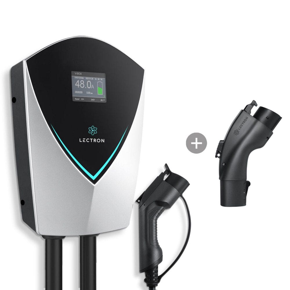 Lectron V-Box 48 Amp EV Charging Station With Tesla To J1772 Adapter ...