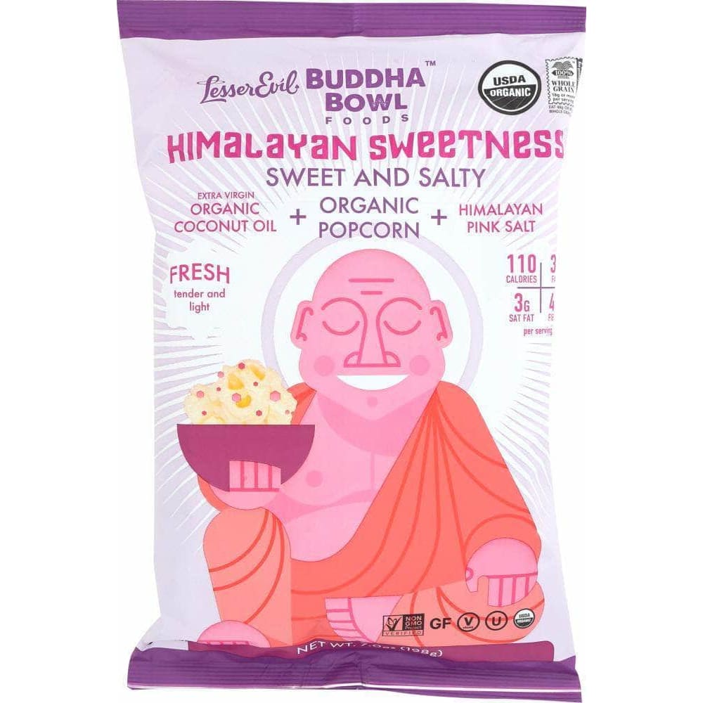 Lesser Evil Buddha Bowl Himalayan Sweetness Popcorn, 7 oz (Case of 4 ...