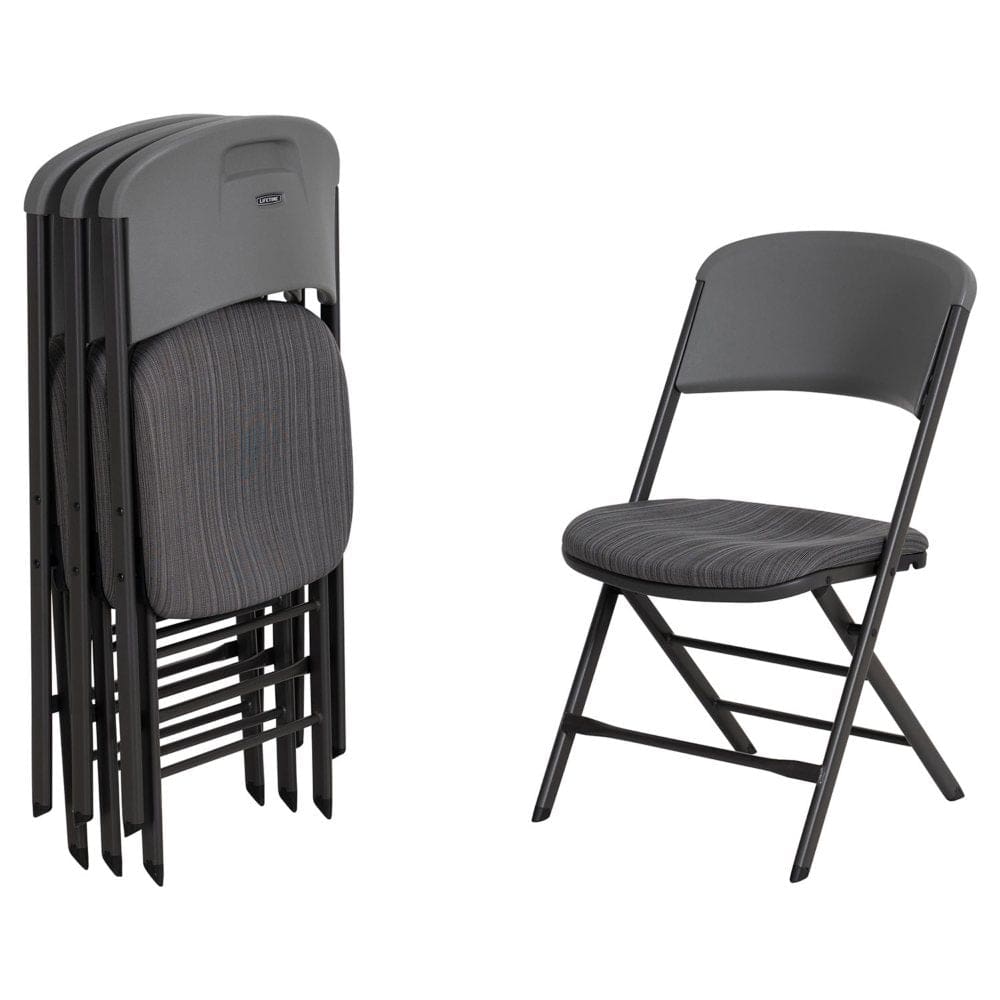 Lifetime Padded Commercial Folding Chair, 4 Pack, Choose a Color ...