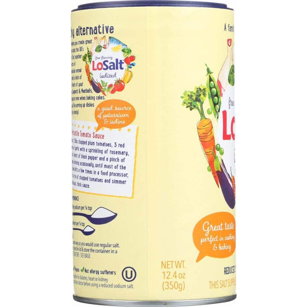 Losalt Iodized Salt, 12.35 oz (Case of 3) | ShelHealth