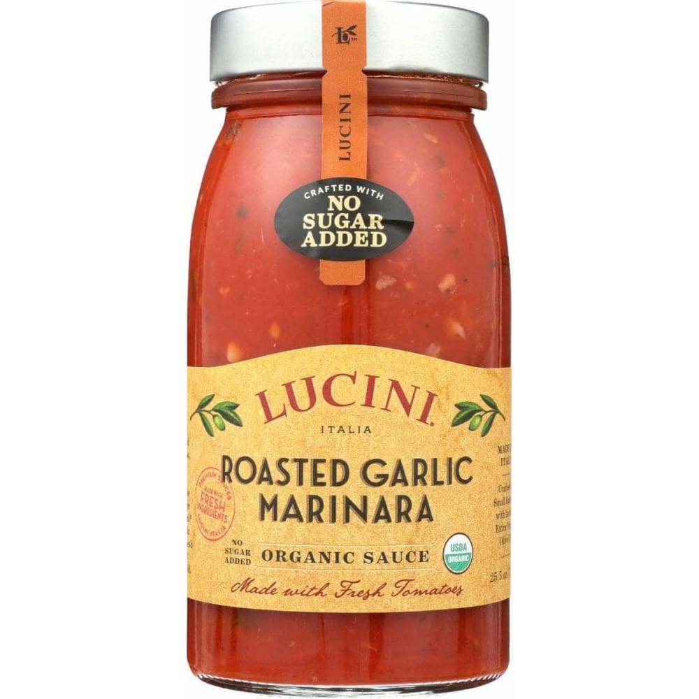 LUCINI Sauce Pasta Marinara Garlic, 25.5 oz (Case of 2) | ShelHealth