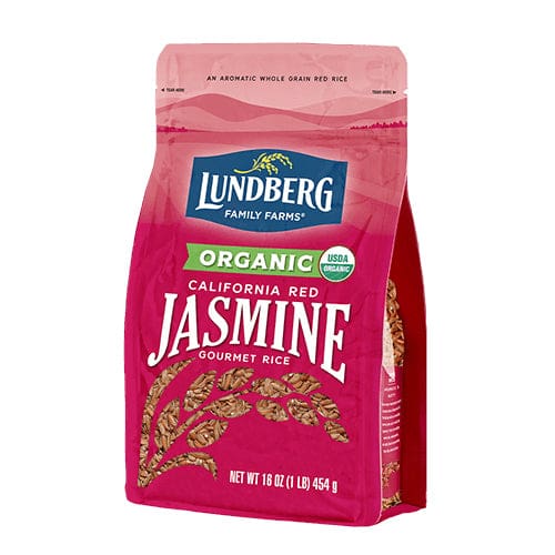 LUNDBERG: Organic Jasmine Rice California Red, 16 oz (Case of 3 ...