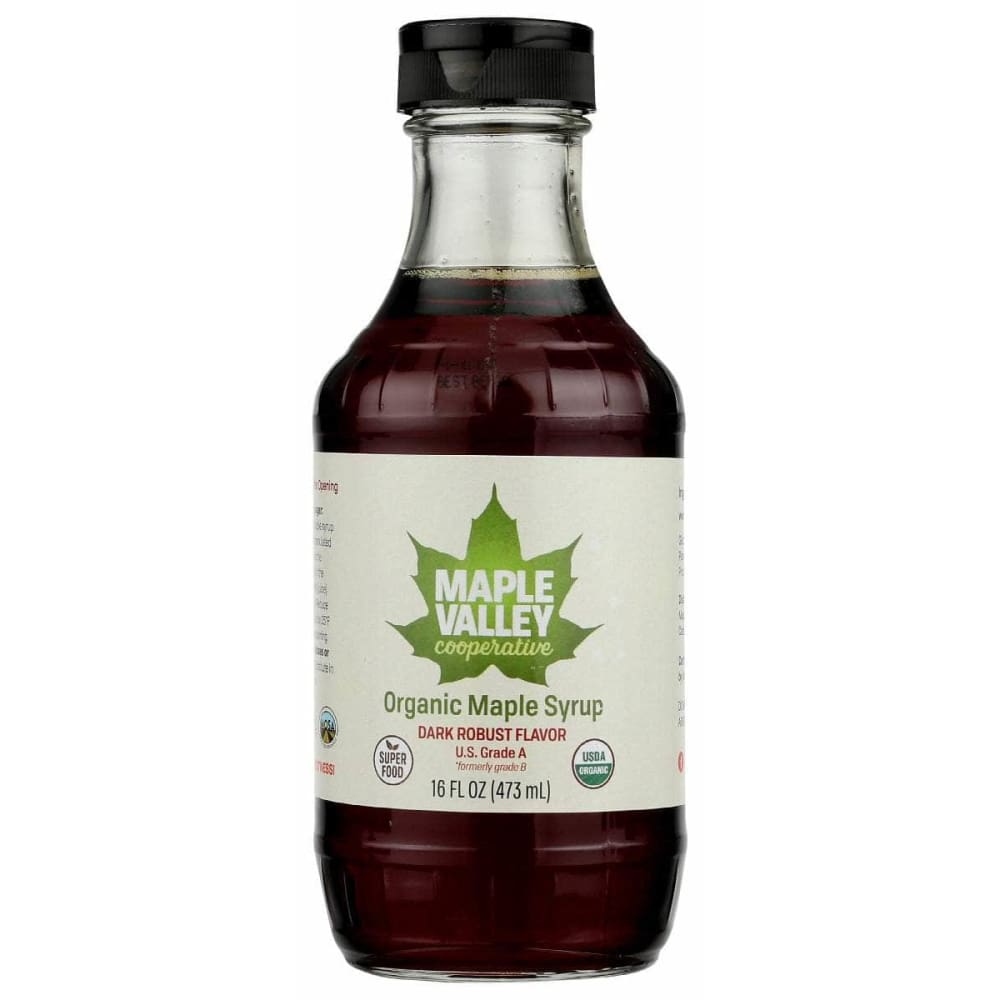 MAPLE VALLEY COOPERATIVE Syrup Maple Dark Robust Or, 16 oz | ShelHealth