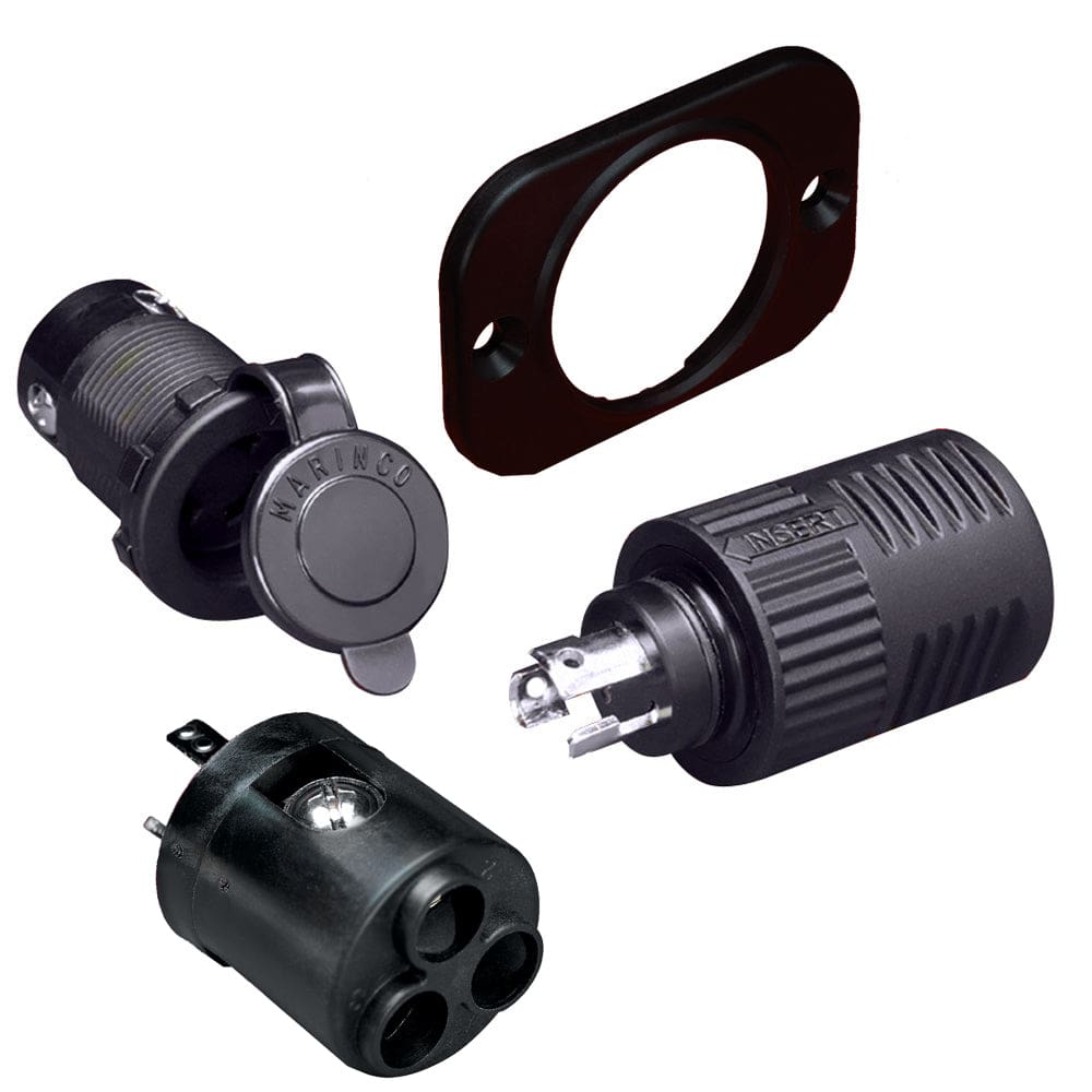 Marinco ConnectPro® Charging/ Trolling Receptacle, Plug & 6-Guage ...