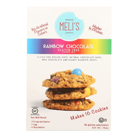 MELIS COOKIES: Rainbow Chocolate Cookie Mix, 16 oz (Case of 3) | ShelHealth