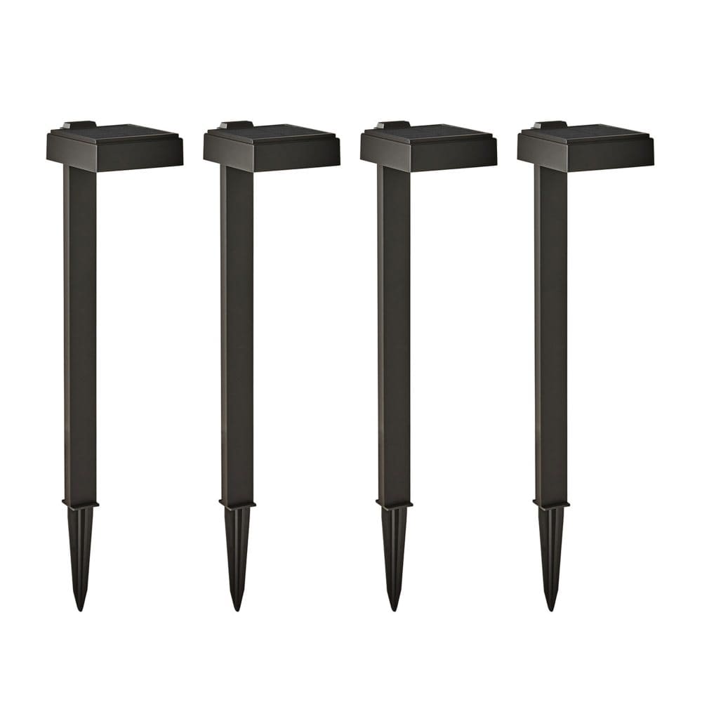 Member's Mark 4-Piece LED Solar Down Lights - Matte Black | ShelHealth