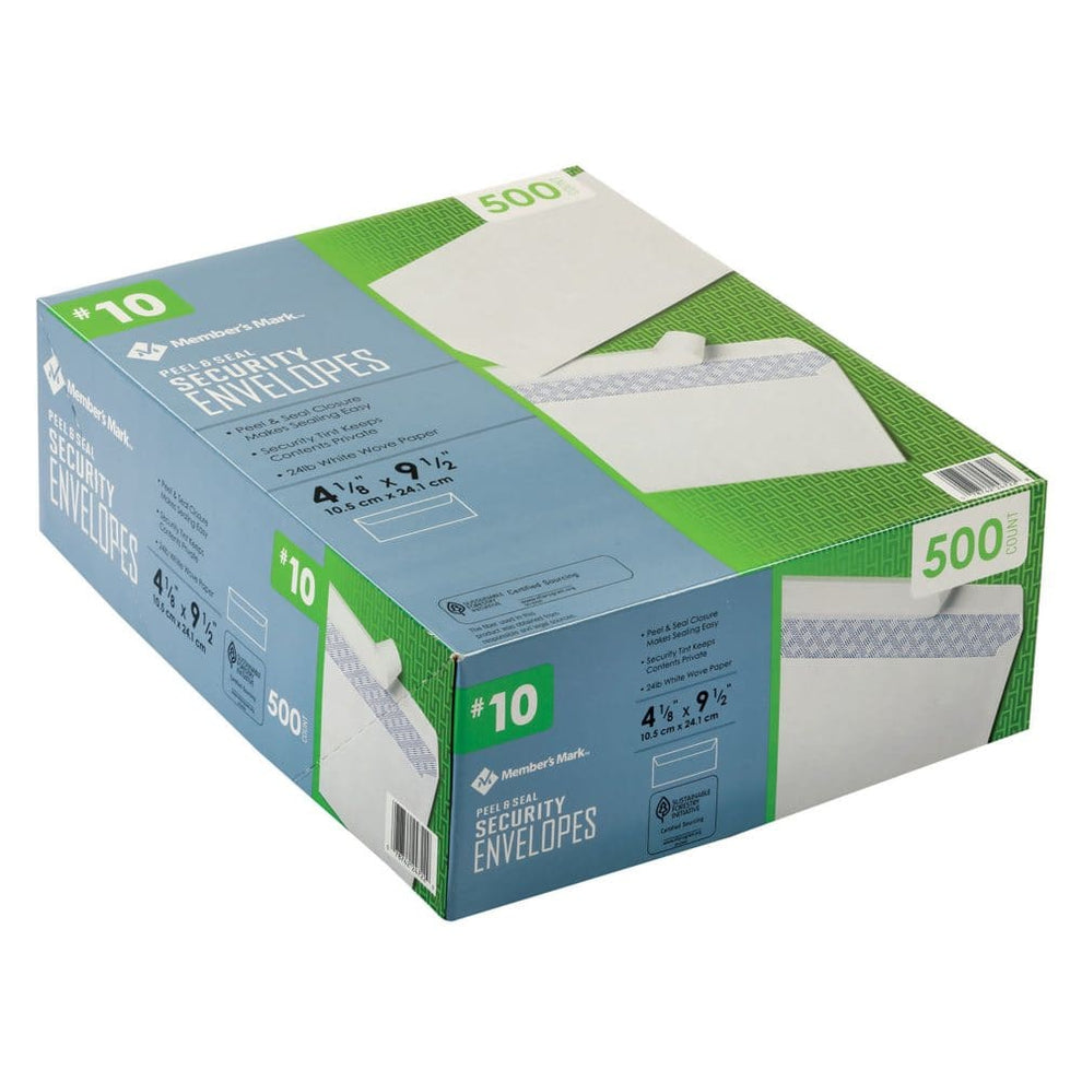 Member's Mark Envelope #10, Peel and Seal (500 ct.) | ShelHealth