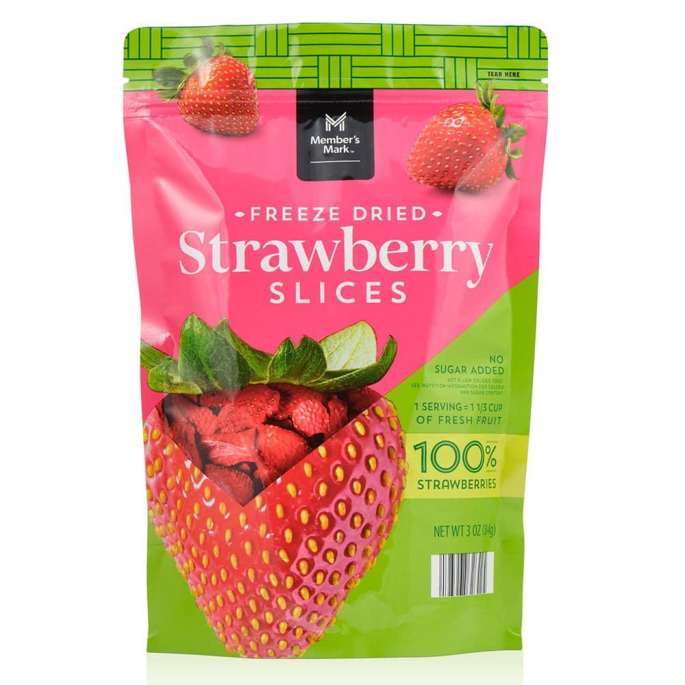 Member's Mark Freeze Dried Strawberry Slices (3 oz.) | ShelHealth