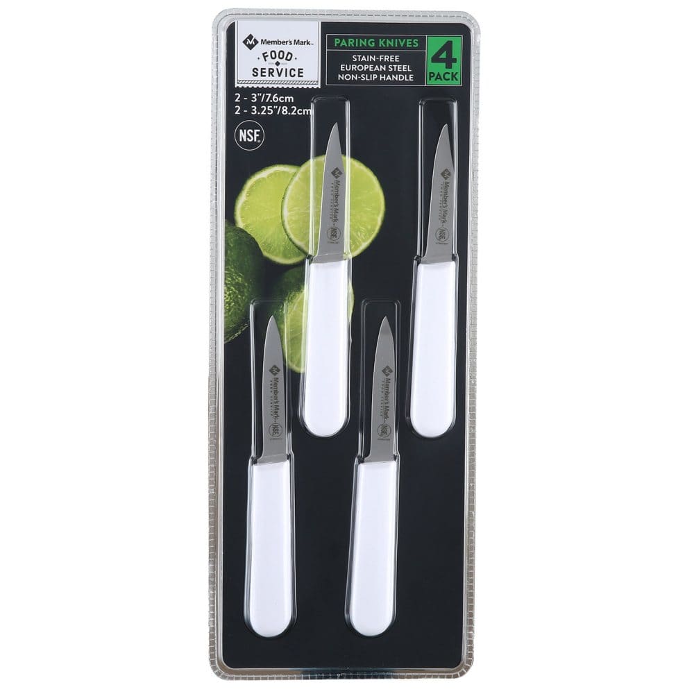 Member's Mark Paring Knives Set with Non-Slip Handle (4 pk.) (Pack of 2 ...