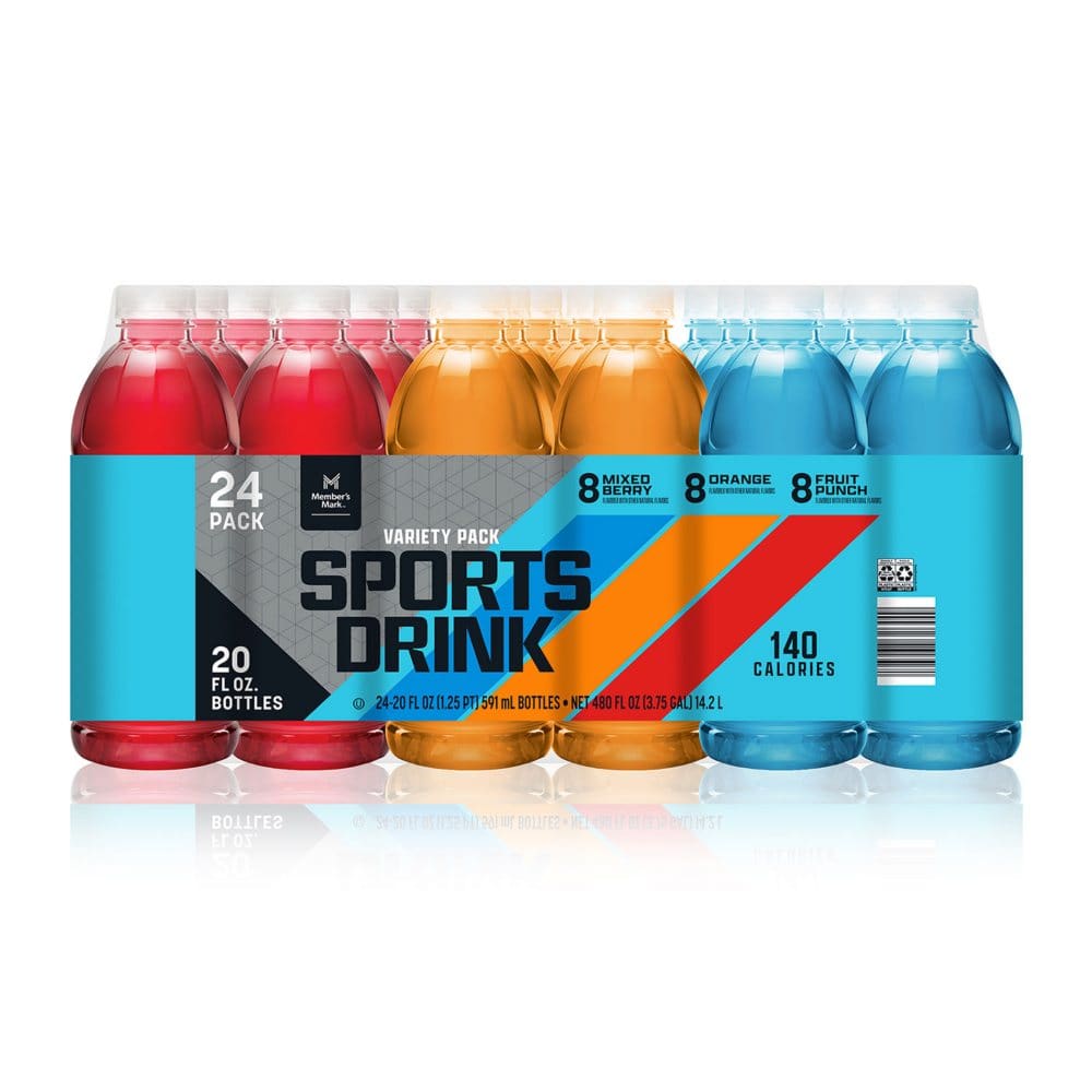 Member's Mark Sports Drink Variety Pack (20 fl. oz., 24 pk.) | ShelHealth