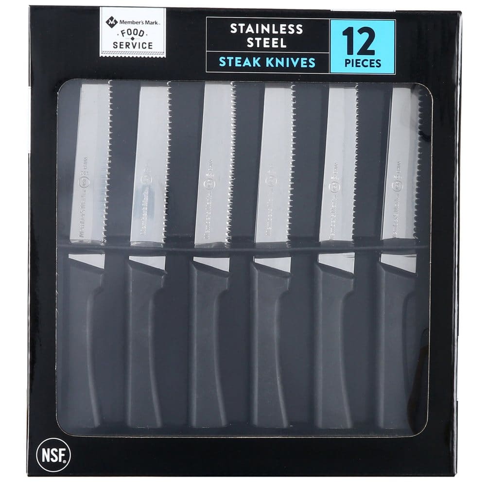 Member's Mark Stainless Steel Steak Knives (12 ct.) (Pack of 2 ...