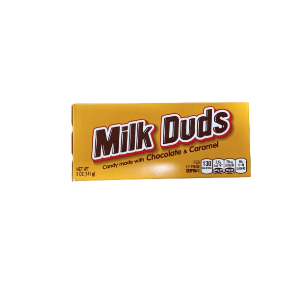 MILK DUDS Chocolate and Caramel Candy, Movie Candy, 5 oz, Box | ShelHealth
