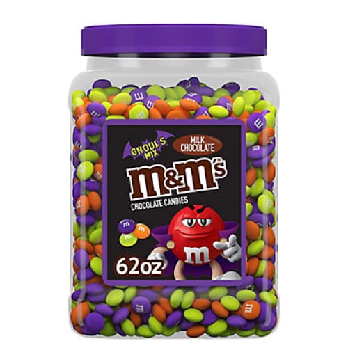 M&M'S Ghoul's Mix Bulk Milk Chocolate Halloween Candy Jar, 62 oz ...