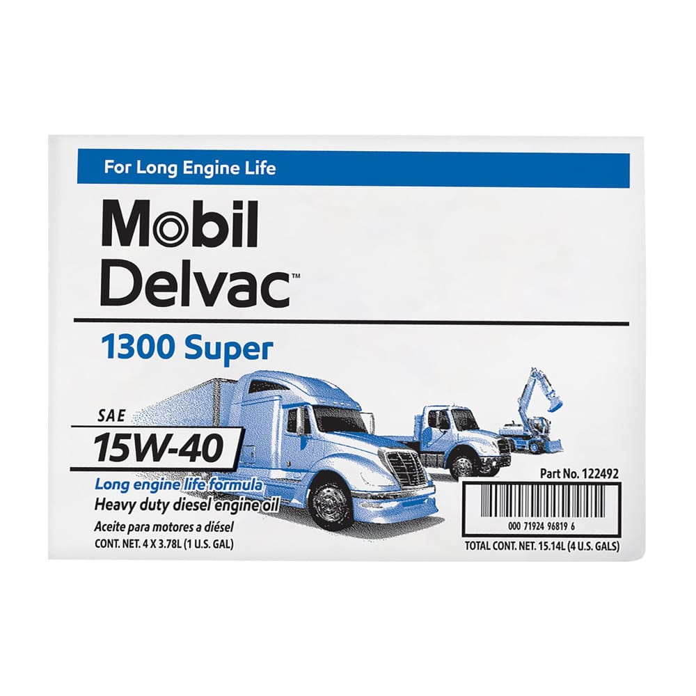 Mobil Delvac 1300 Super Heavy Duty Synthetic Blend Diesel Engine Oil ...