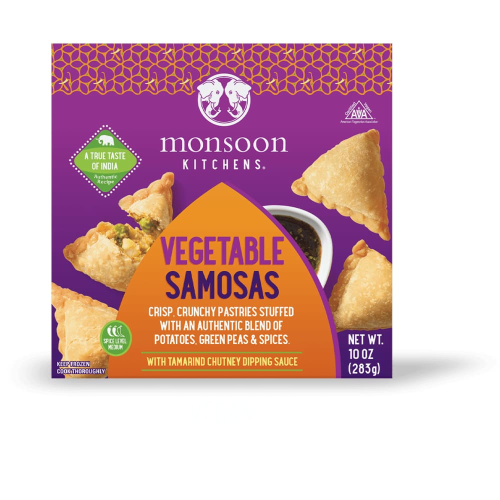 MONSOON KITCHENS INC: Samosa Freeze Vegetable, 10 oz (Case of 2) | ShelHealth