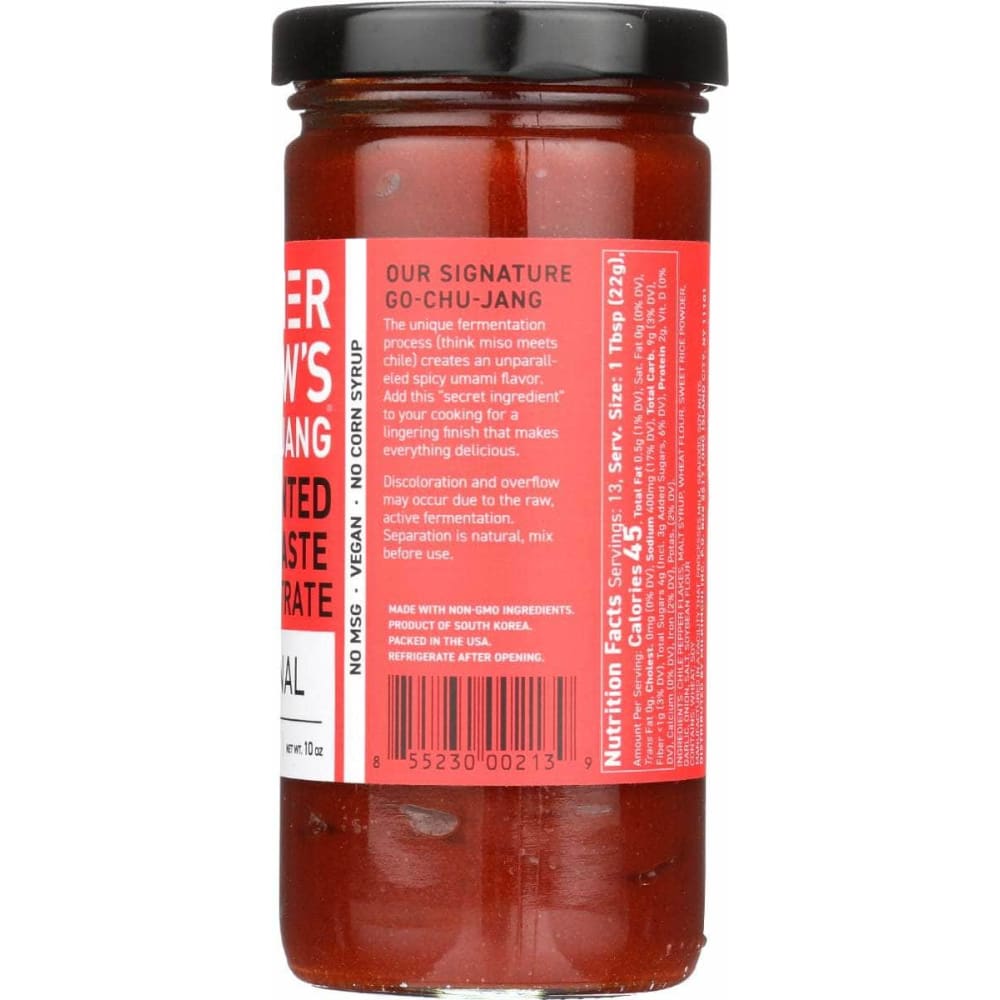 MOTHER IN LAW Original Gochujang Fermented Chile Paste, 10 oz (Case of ...