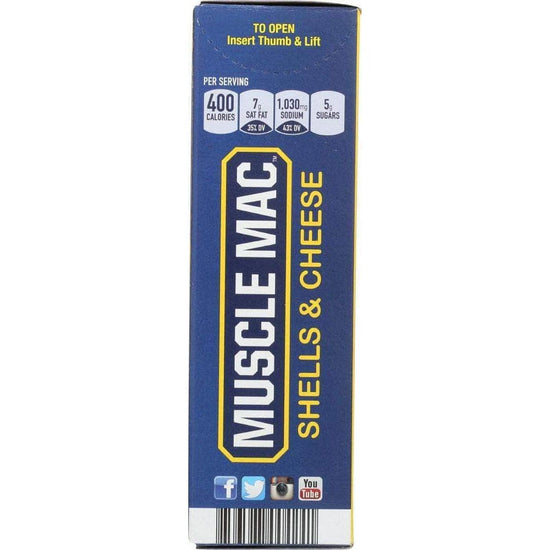 Muscle Mac Shells and Cheese High Protein, 11 oz (Case of 4) | ShelHealth