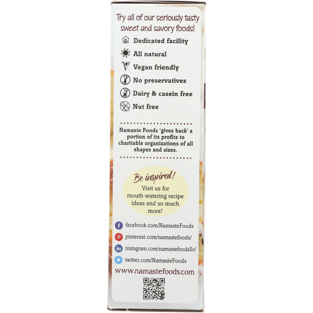 NAMASTE FOODS: Organic Quick Bread and Muffin Mix, 16 oz (Case of 2 ...
