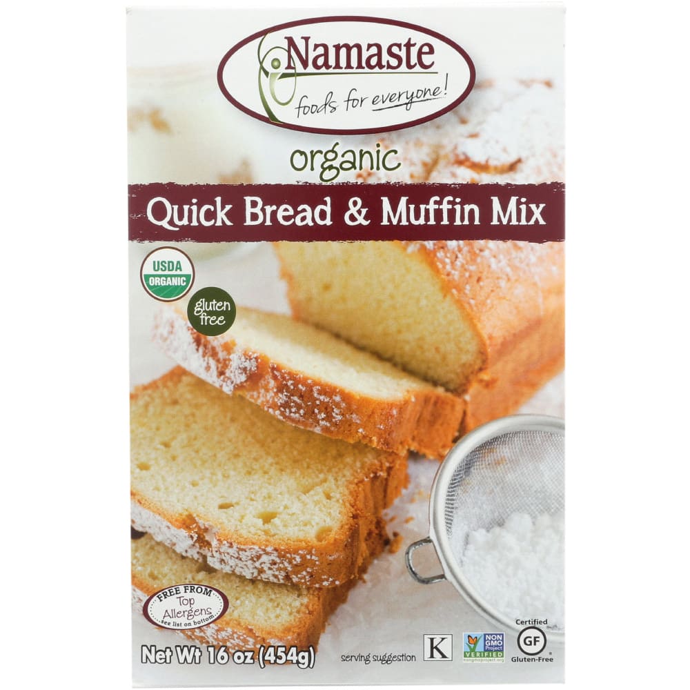 NAMASTE FOODS: Organic Quick Bread and Muffin Mix, 16 oz (Case of 2 ...