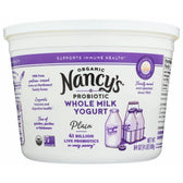 Nancys Organic Whole Milk Yogurt Plain, 64 oz (Case of 2) | ShelHealth