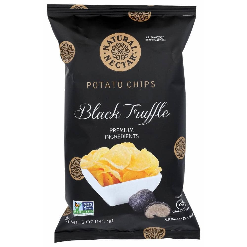 NATURAL NECTAR: Chips Potato Blk Truffle, 5 oz (Case of 4) | ShelHealth