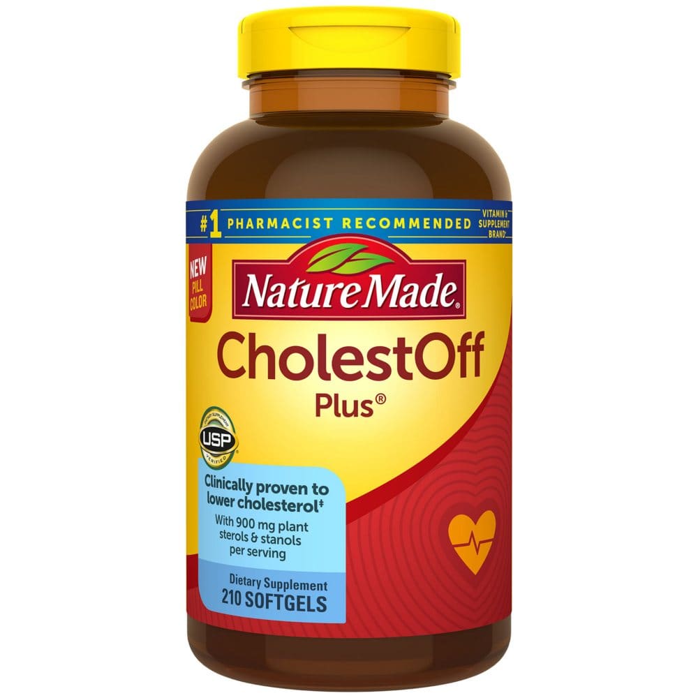 Nature Made CholestOff Plus Softgels for Heart Health (210 ct ...