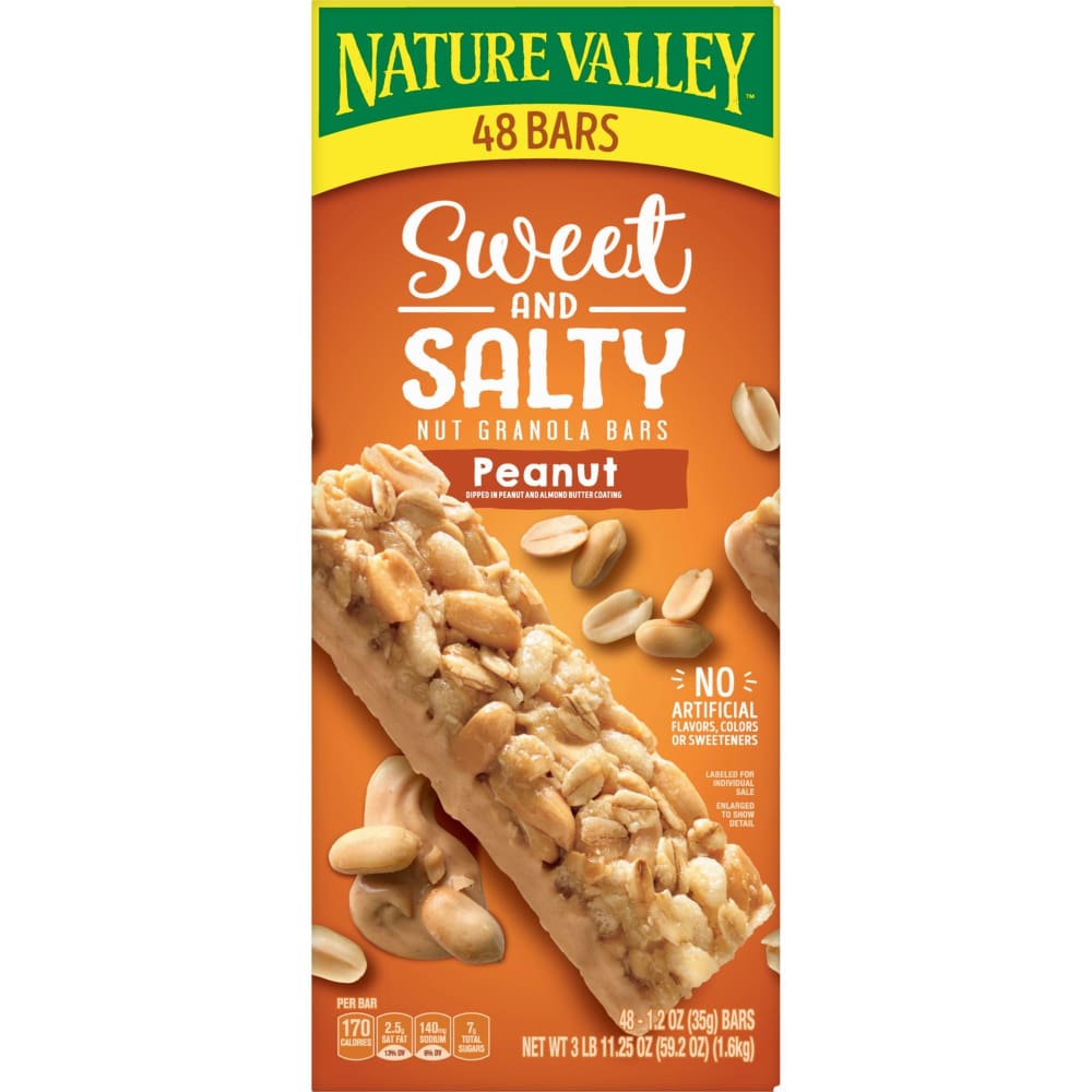 Nature Valley Sweet & Salty Peanut Granola Bars, 48 ct. | ShelHealth