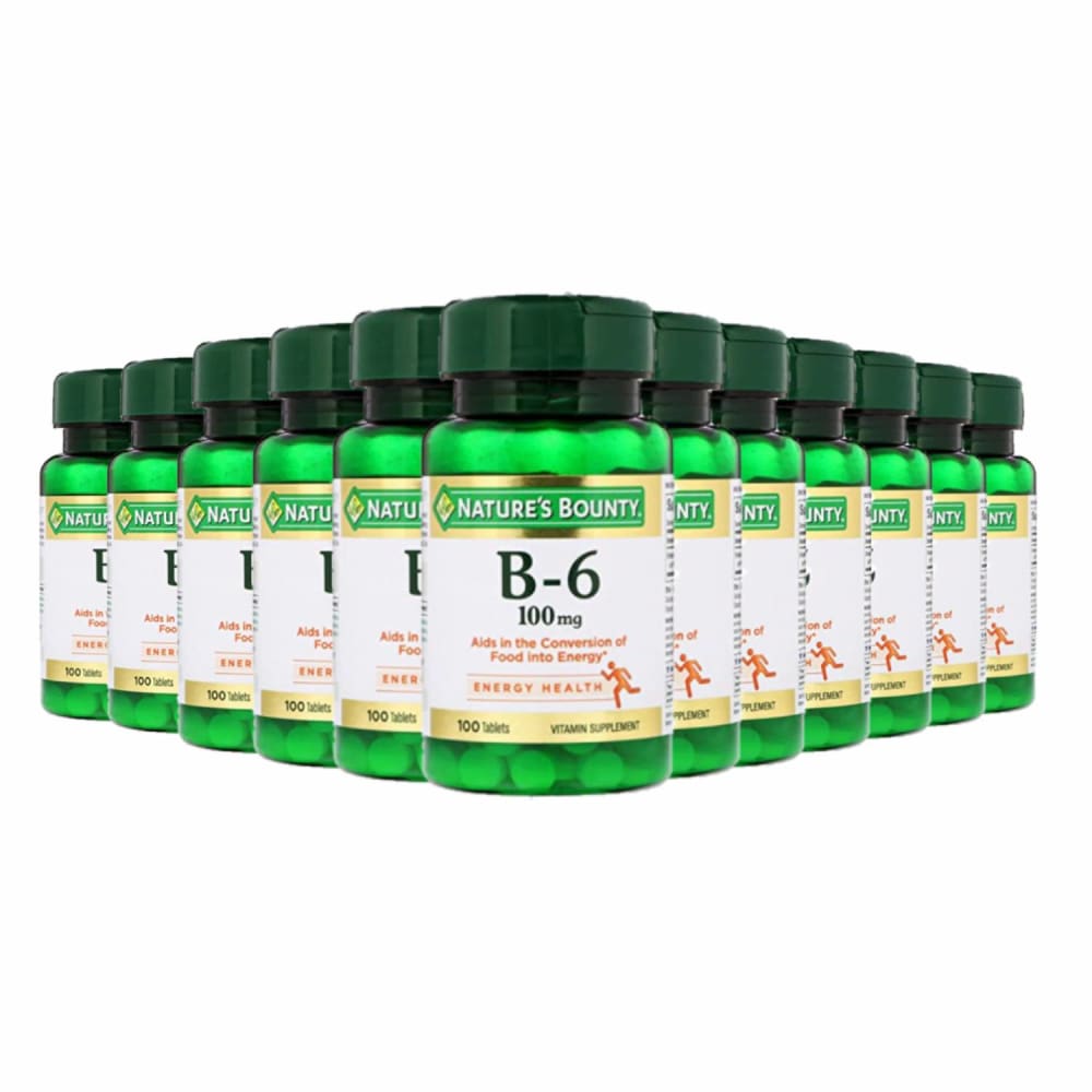 Nature's Bounty Vitamin B6, 100mg, 100 Tablets - 12 Packs | ShelHealth